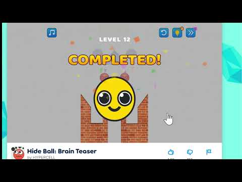 Hide Ball Brain Teaser || Poki Games ||