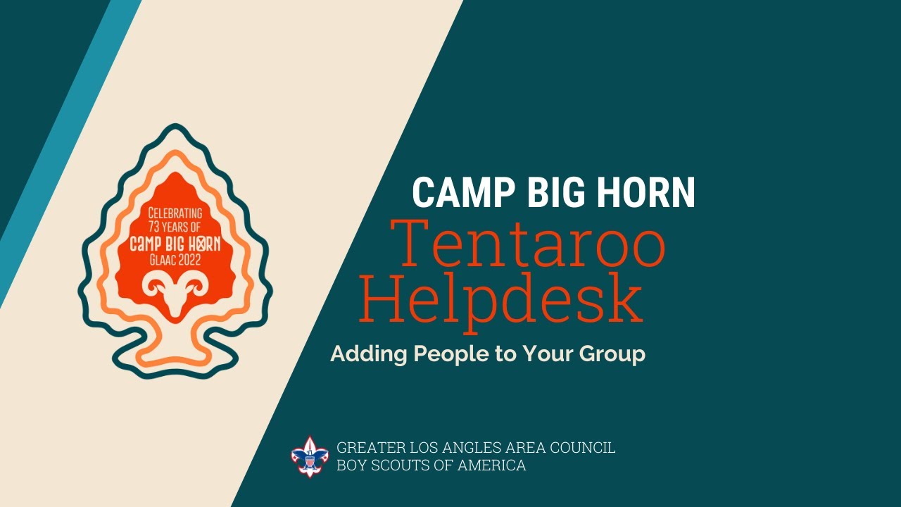 Adding People to Your Group - Tentaroo Helpdesk