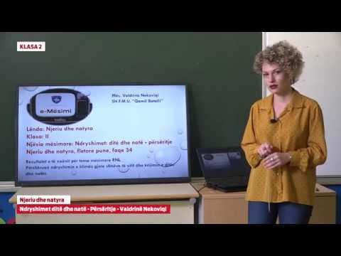 Klasa 2 - Njeriu dhe natyra - Përsëritje: Ndryshimet ditë - natë