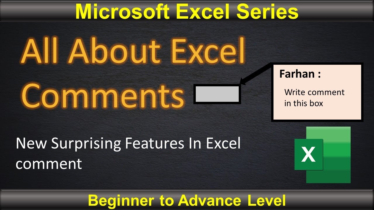 All About Excel Comments | How to use Excel Comments Properly