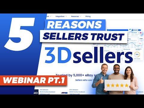 5 Top Reasons Sellers Trust 3Dsellers eBay Software | Webinar with Globertop eCommerce Academy [1/6]