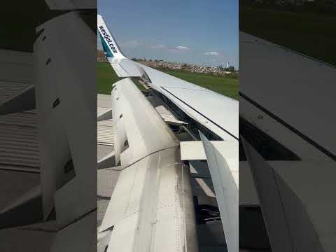 Flight Air Brakes In Action After Touchdown