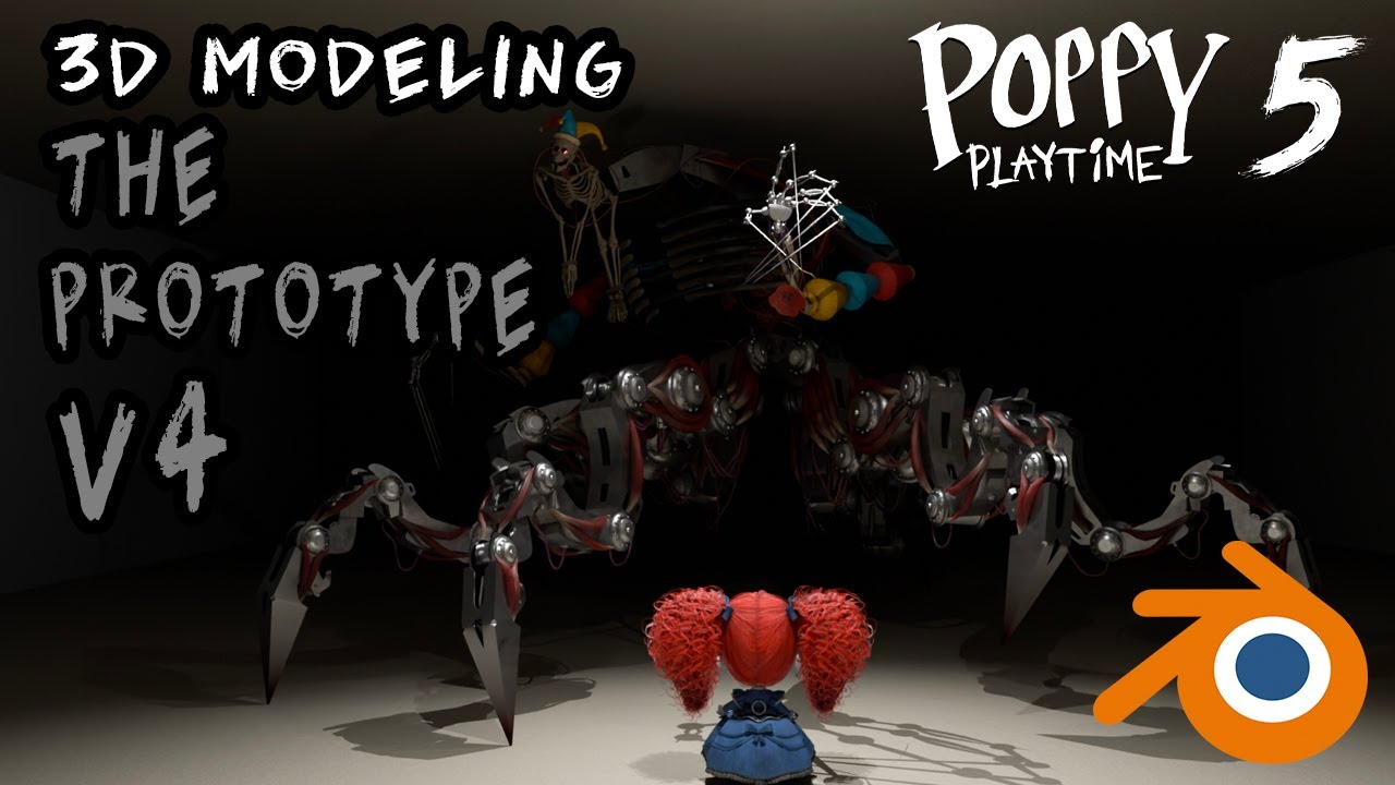 Unschooling with Fin - Prototype v4 3D Model - Poppy Playtime Chapter 5