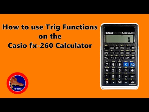 How to use Trigonometry functions on the Casio fx-260 Calculator