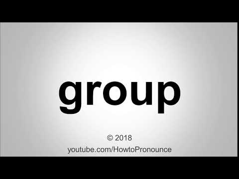 How to Pronounce group