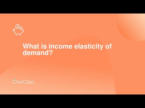 What is income elasticity of demand?