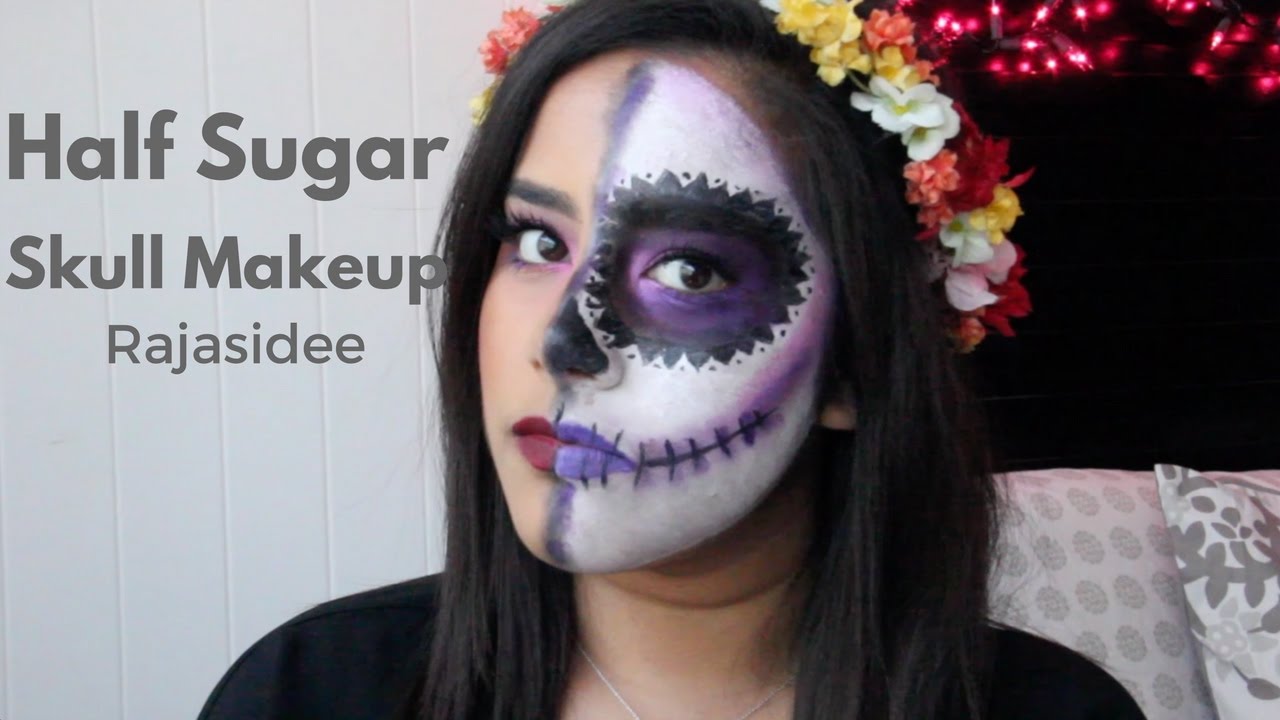 Halloween Tutorial | Easy Half Sugar Skull Makeup