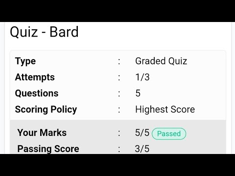 Online Google Bard Free Course Answer Great learning #ai #greatlearning Google Bard Ai