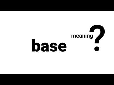 Base Meaning Definition | EWM-English Word Meaning