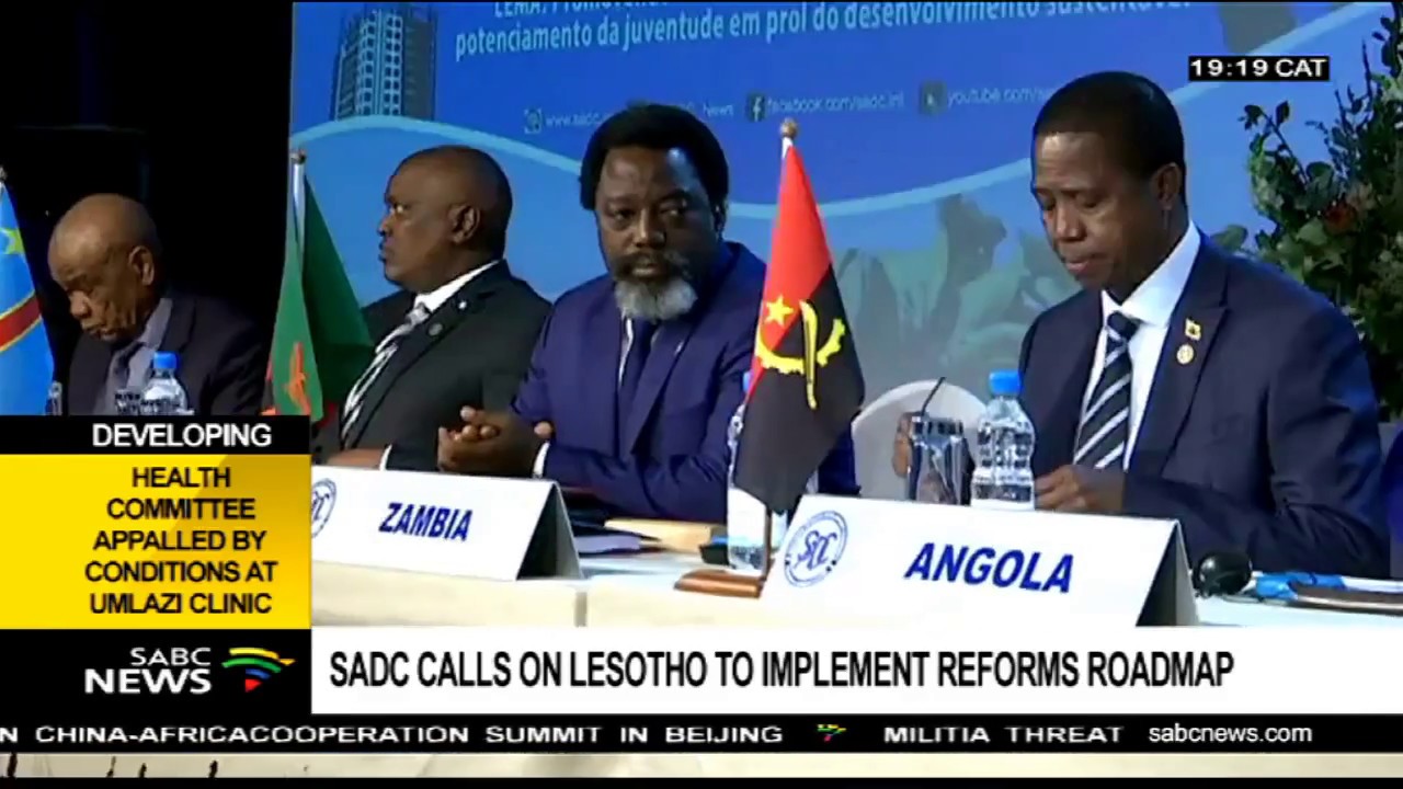 SADC calls on Lesotho to implement its reforms roadmap