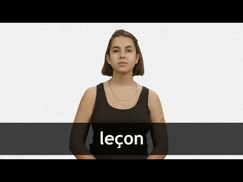 English Translation of “LEÇON” | Collins French-English Dictionary