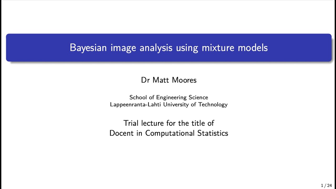 Bayesian image analysis using mixture models