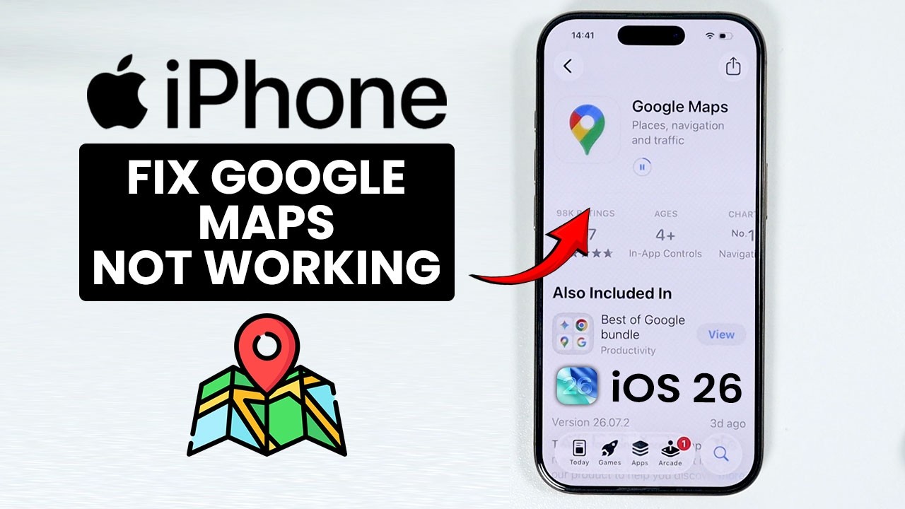 iOS 26 - FIX Google Maps Not Working on iPhone - Google Maps Issue
