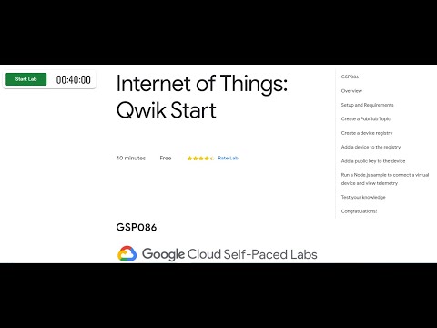GSP086 Internet of Things Qwik Start