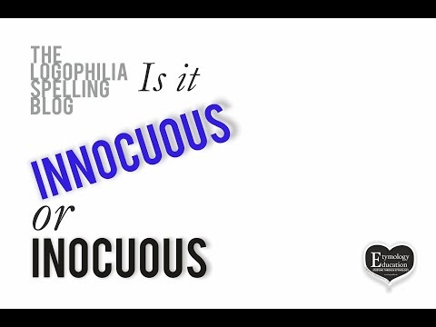 How to Spell Video: inocuous or innocuous?
