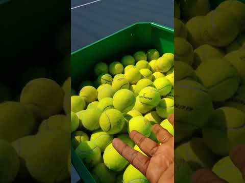 Female Tennis Player Meloni Jones practice top notch technology level.