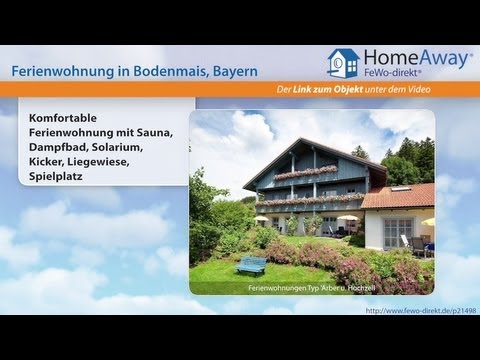 Bayerischer Wald: Komfortable Ferienwohnung mit Sauna, Dampfbad, Solarium - FeWo-direkt.de Video