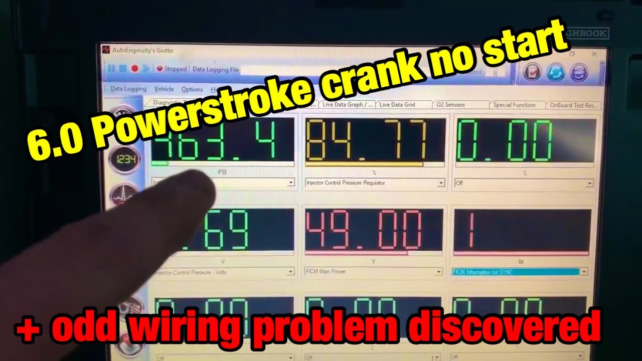 6.0 Powerstroke no start and odd wiring problem