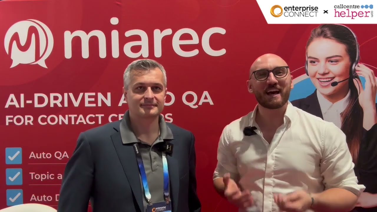 MiaRec's CEO interview by Call Centre Helper at Enteprise Connect 2025