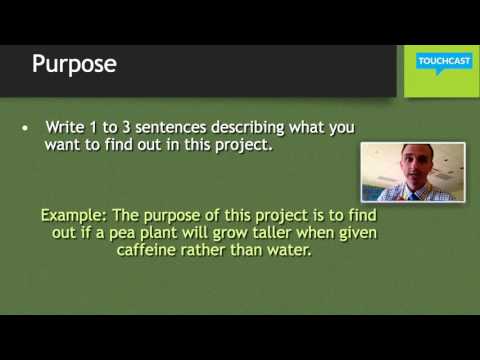 Science Fair Project: Purpose and Research