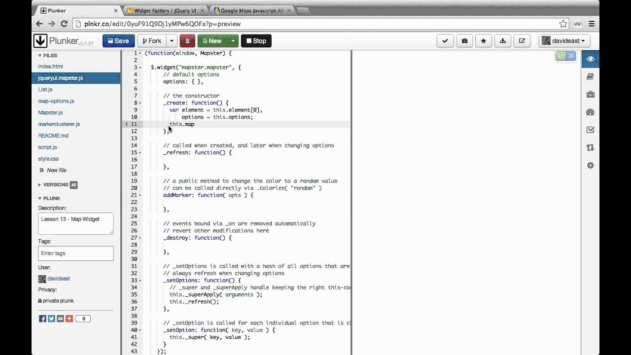 Custom Interactive Maps with the Google Maps API 14 Map Widget