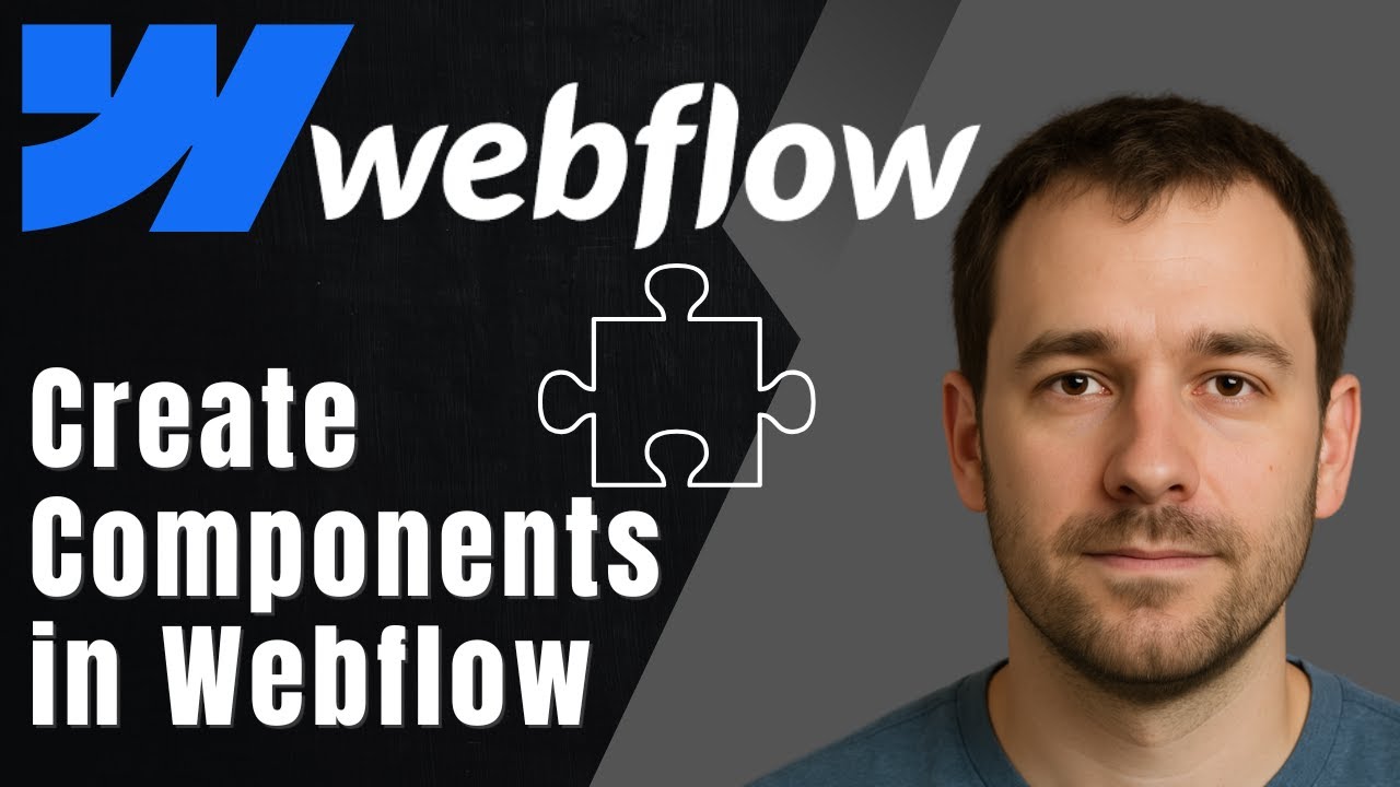 Webflow: How to Create Components (Reusable Layout Elements Tutorial)