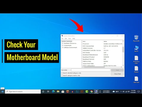 How to Check PC or Laptop Motherboard model On Windows 10 ( part-1 )