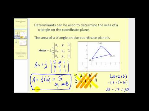 Application of Determinants: Area on the Coordinate Plane | Math Help ...
