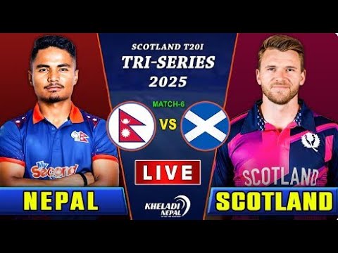 Nepal vs Scotland Cricket Live Scores & Commentary | Nep vs Scotland Tri Series 6th Match |