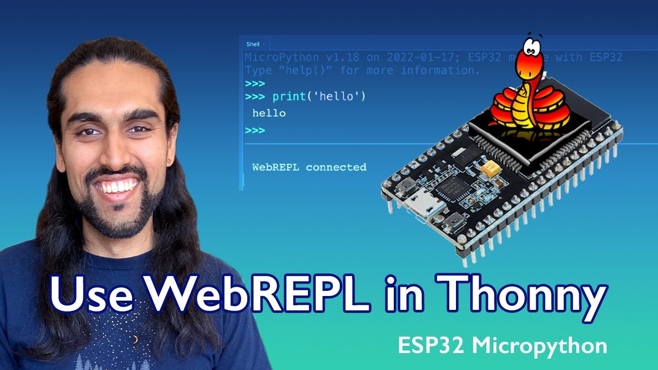 ESP32 MicroPython pro-tip: Use WebREPL within Thonny