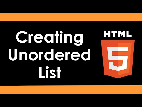 Unordered List in your Webpage - Access 2 Learn