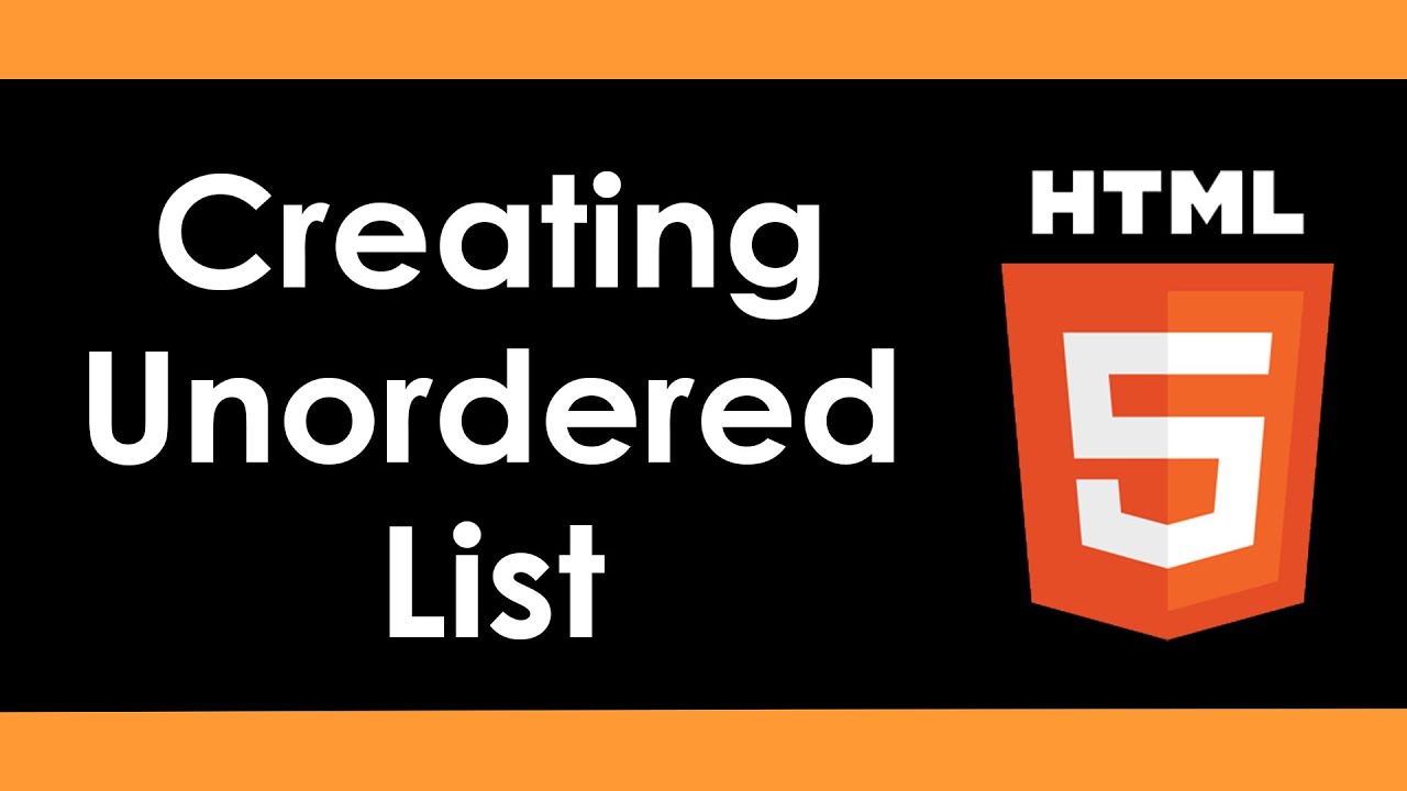 Intro to HTML5: Unordered Lists - Part 19