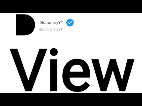 View Meaning in English