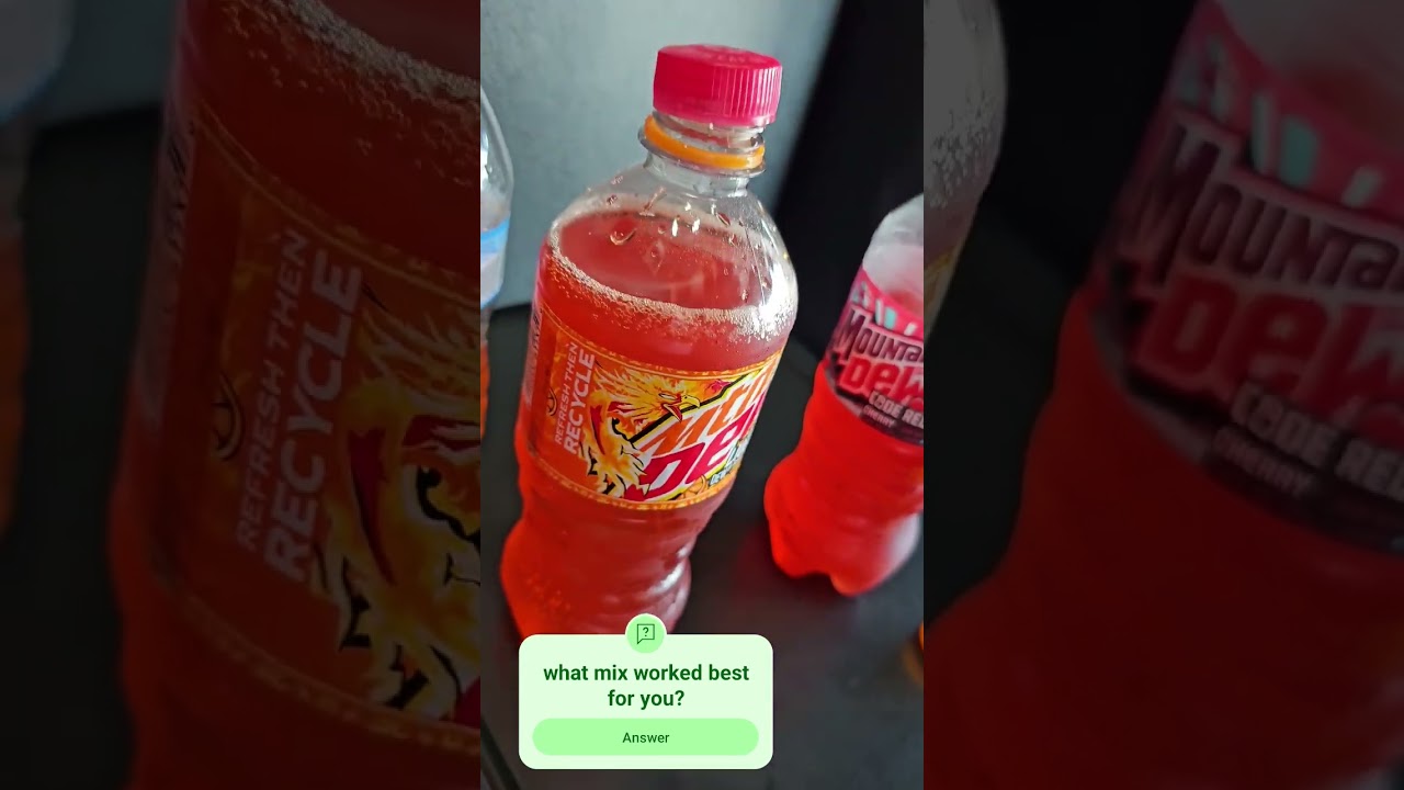 How To make MT DEW GAME FUEL I found 5/8 live wire and the rest code red is closest I can get.