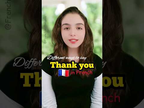 Other ways to say "Thank you " in French #frenchlanguage #learnfrench
