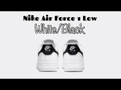 Nike Air Force 1 Low WHITE AND BLACK