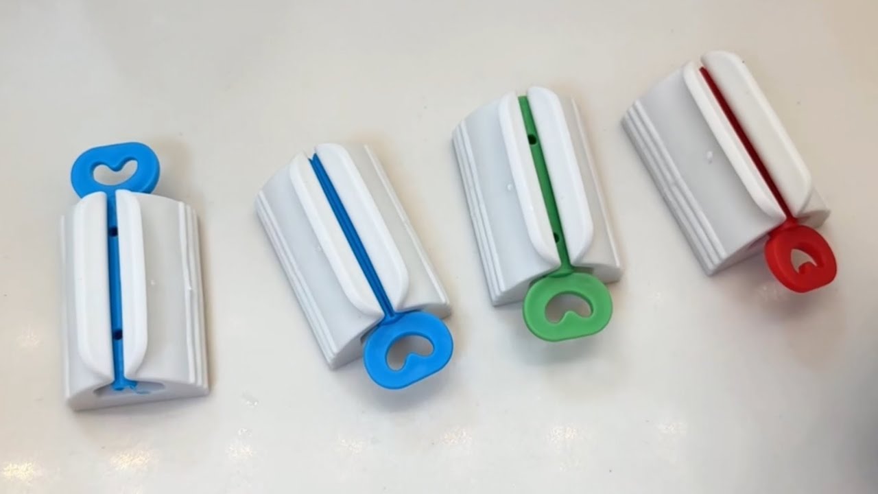 TOOTHPASTE SQUEEZER (Set of 4 Tube Roller Squeezer} Simple and Practical