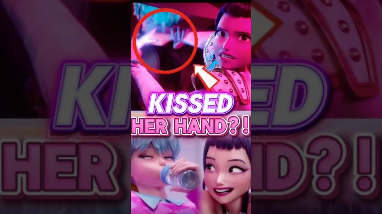 Did Baby Saja Just KISS Zoey’s Hand?!😳 #kpopdemonhunters #sajaboys #huntrix