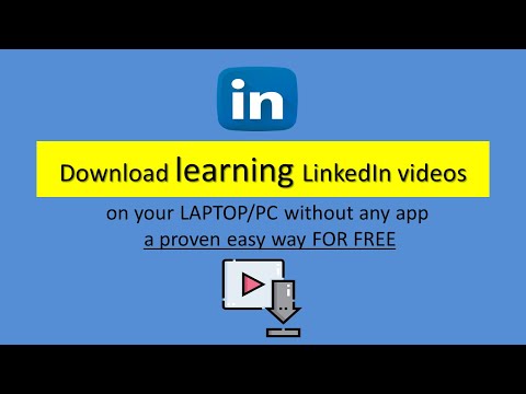 How to download a video from #LinkedIn learning to your PC /Laptop  || A proven free method!