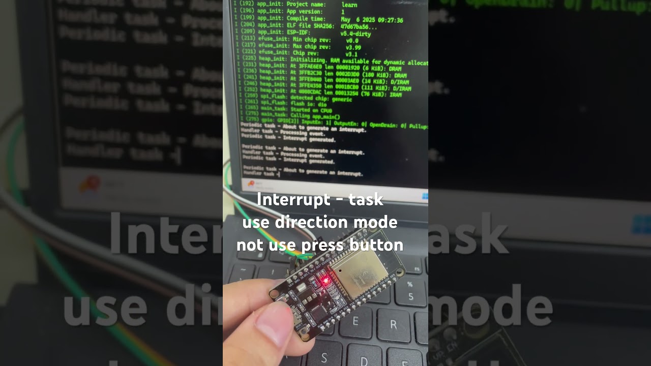 source: https://github.com/Daencr7/ESP32/tree/main/Interrupt_FreeRTOS