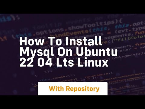 how to install mysql on ubuntu 22 04 lts linux