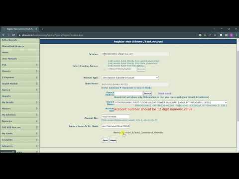 SNA Account Mapping and Payment in PFMS