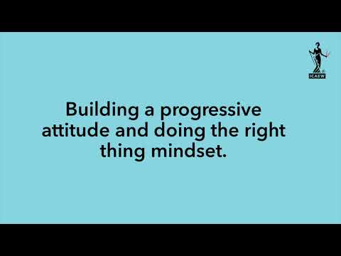 Building a progressive attitude and doing the right thing mindset