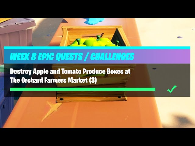 Fortnite Season 5 Week 8 Challenges: Where find and destroy apple and ...