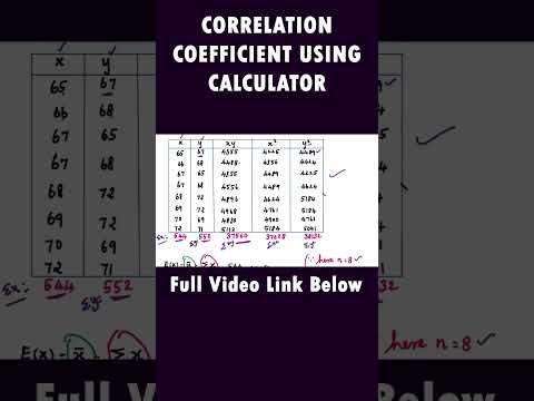 MA3355 | MA3391 | MA3303 | 2D Random Variables|Coefficient of Correlation Using Calculator in Tamil
