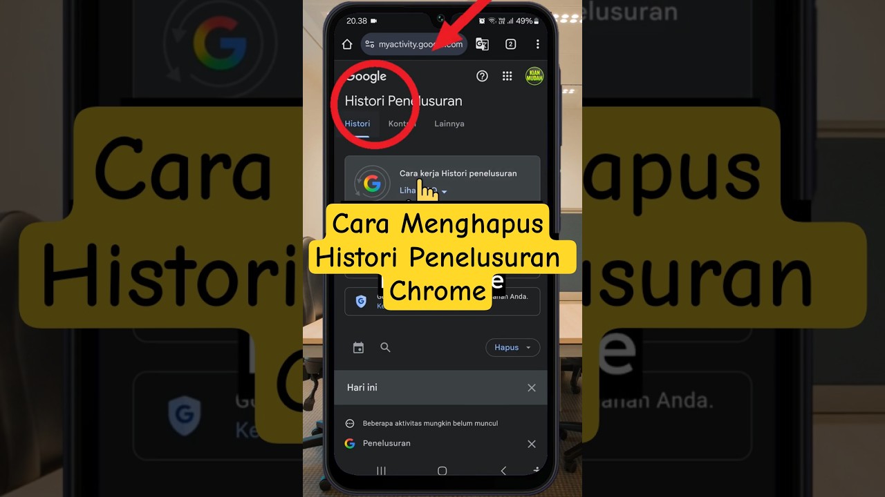Cara Menghapus Histori Penelusuran di Google Chrome #hapushistoripenelusuranchrome #historipencarian