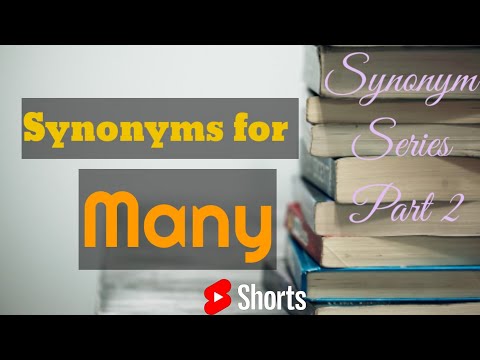 Synonyms for Many|Synonym series Part 2|Synonyms#Shorts|SPOKEN ENGLISH PRACTICAL|Synonym Song