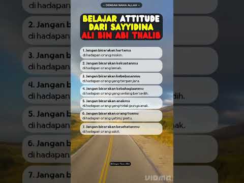 sifat terpuji ALI BIN ABI THALIB yang bisa kita ambil sebagai contoh teladan
