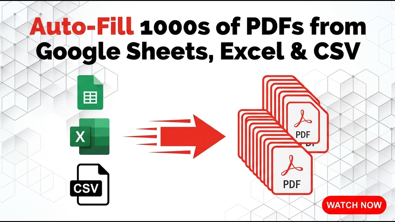 How to Fill a Non-Fillable PDF from Excel