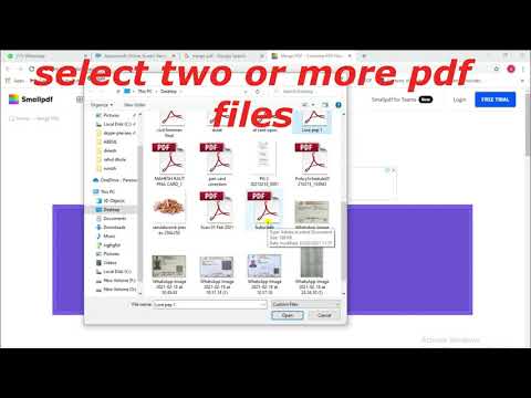 How to Merge two or more pdf files